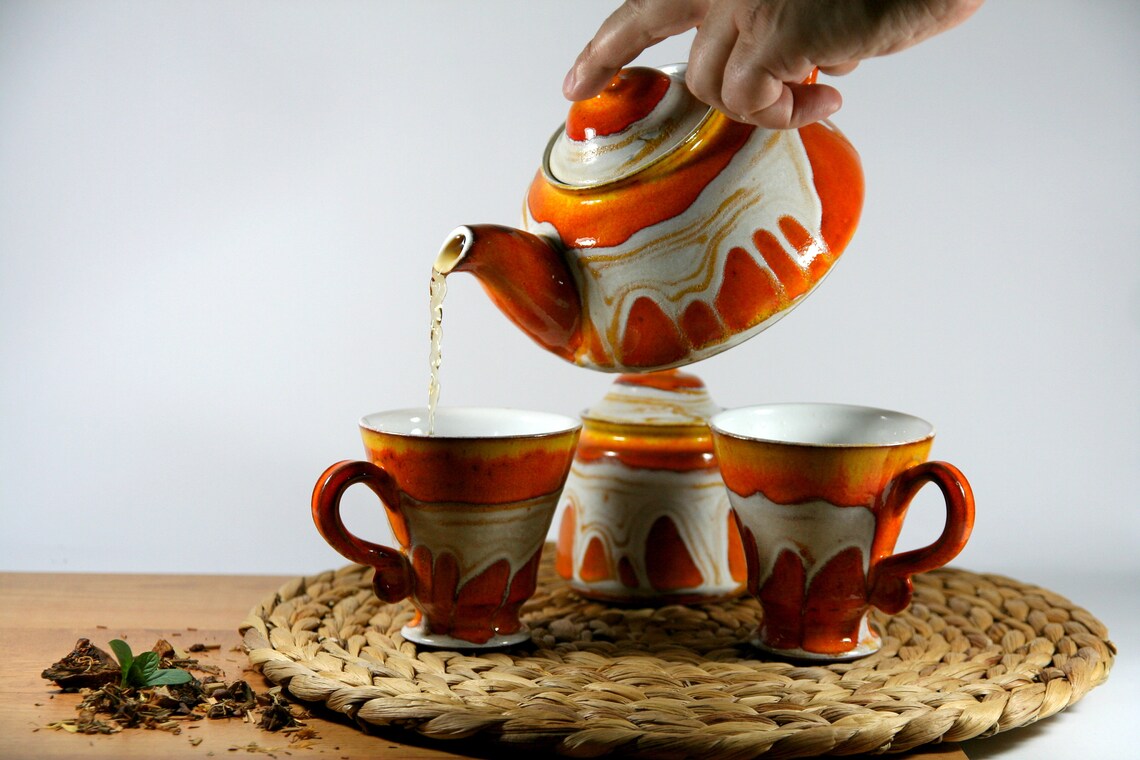 Ceramic Teapot Rustic Pottery Teapot Ceramic Tea Kettle - Etsy