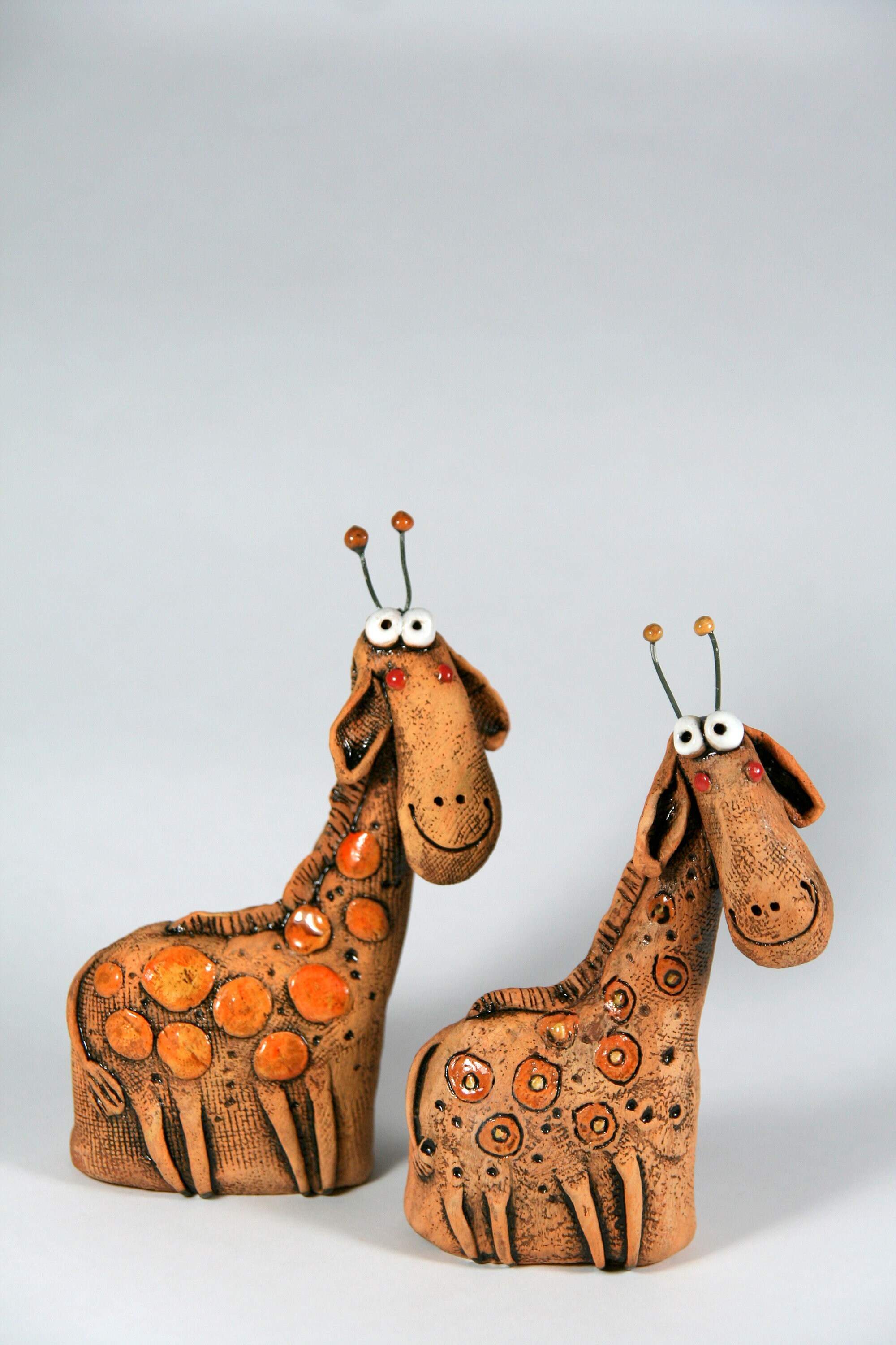 Art & Collectibles Sculpture Small Giraffe Sculpture Pottery Giraffe ...