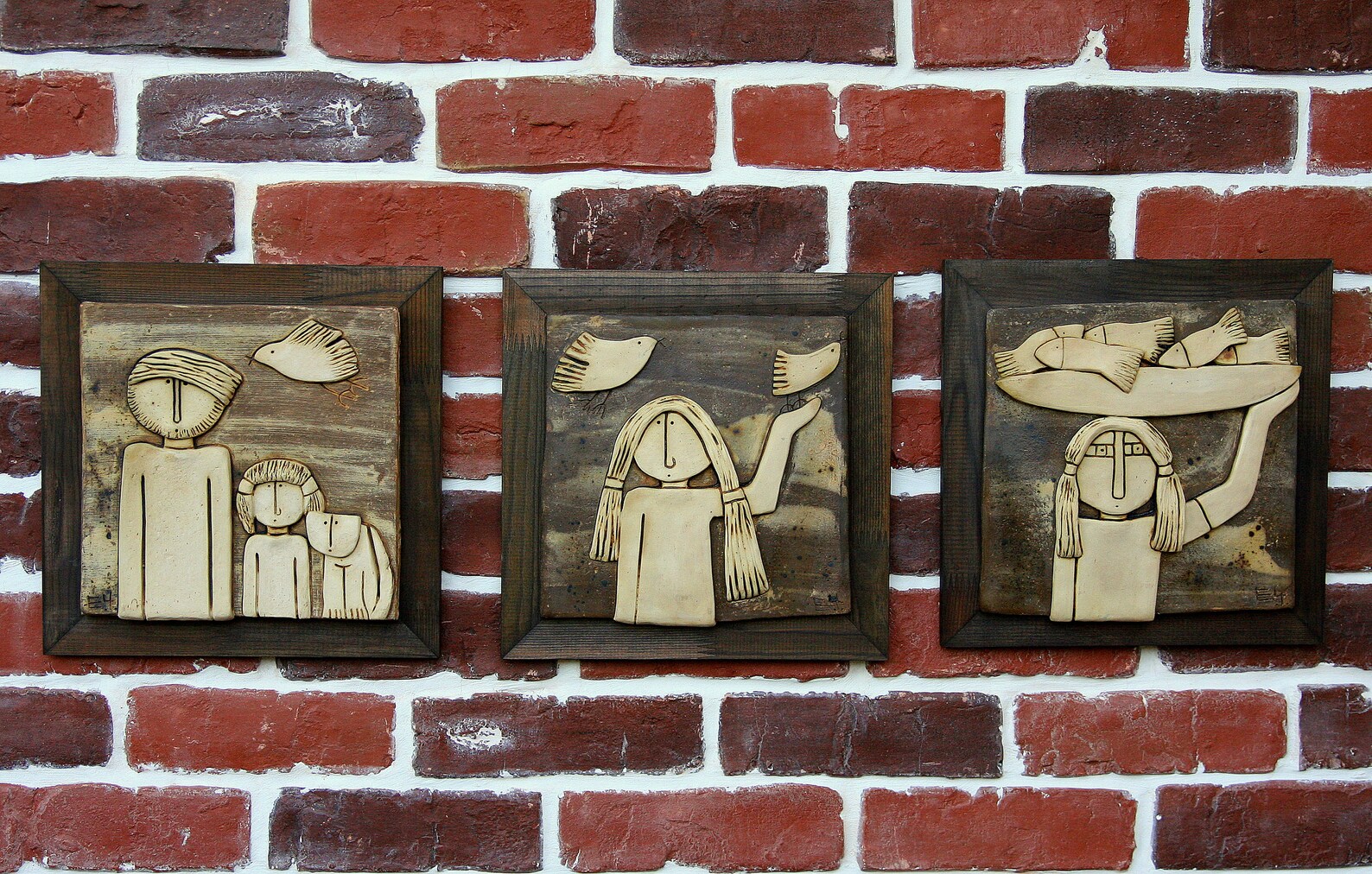 Ceramic Family Sculpture Ceramic Wall Hanging Gift From | Etsy