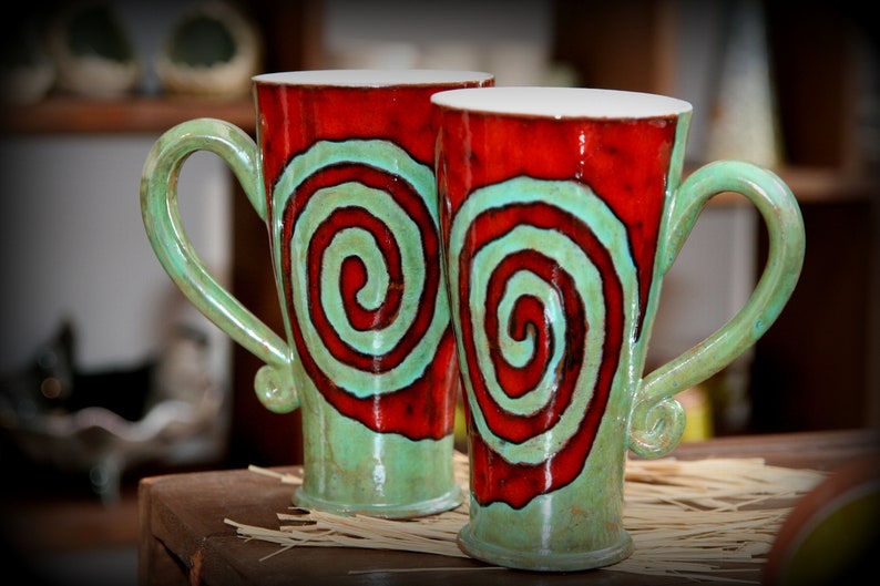 Ceramic Beer mug Coffee lovers gift Dad gift handmade Large | Etsy