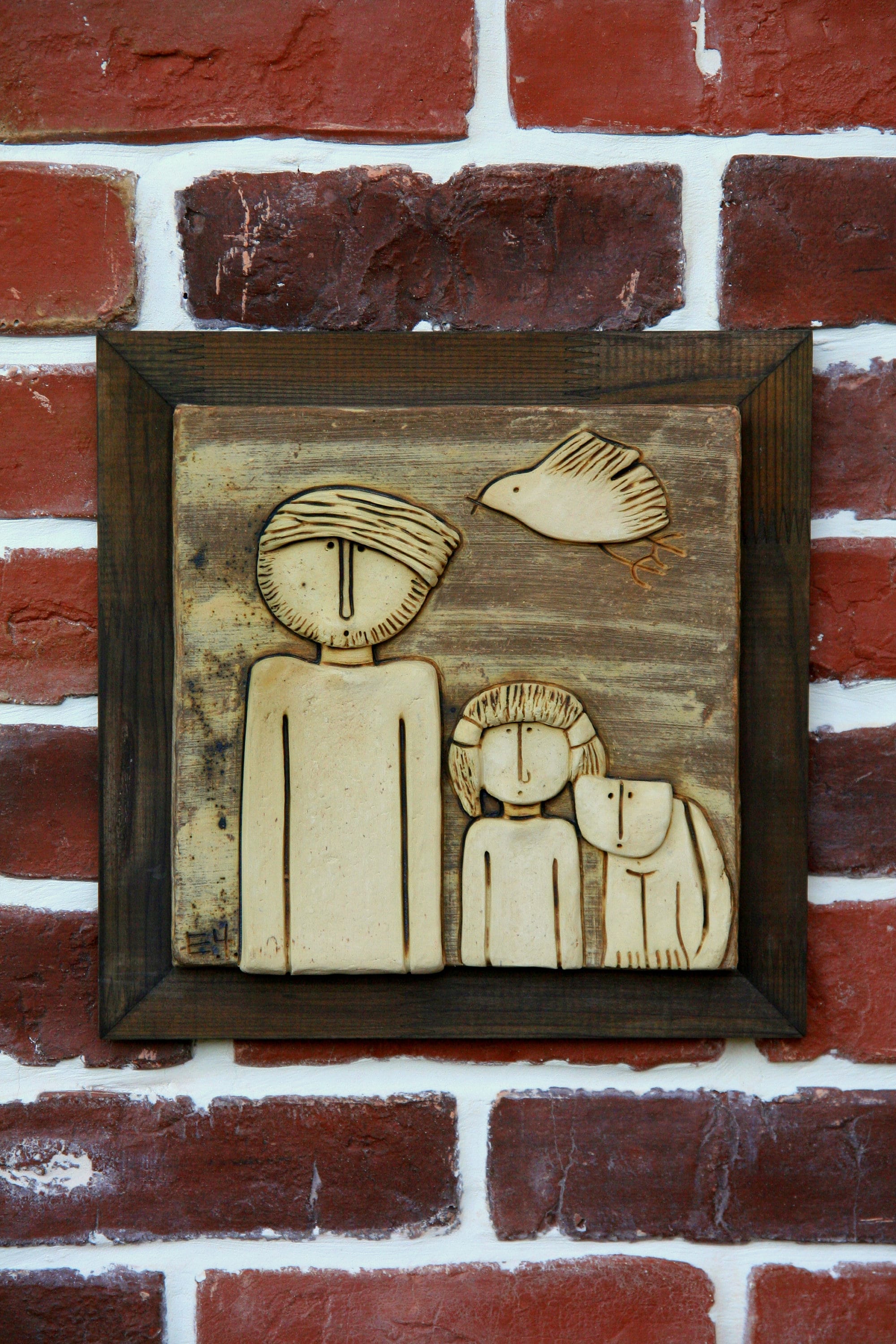 Ceramic Family Sculpture Ceramic Wall Hanging Gift From | Etsy