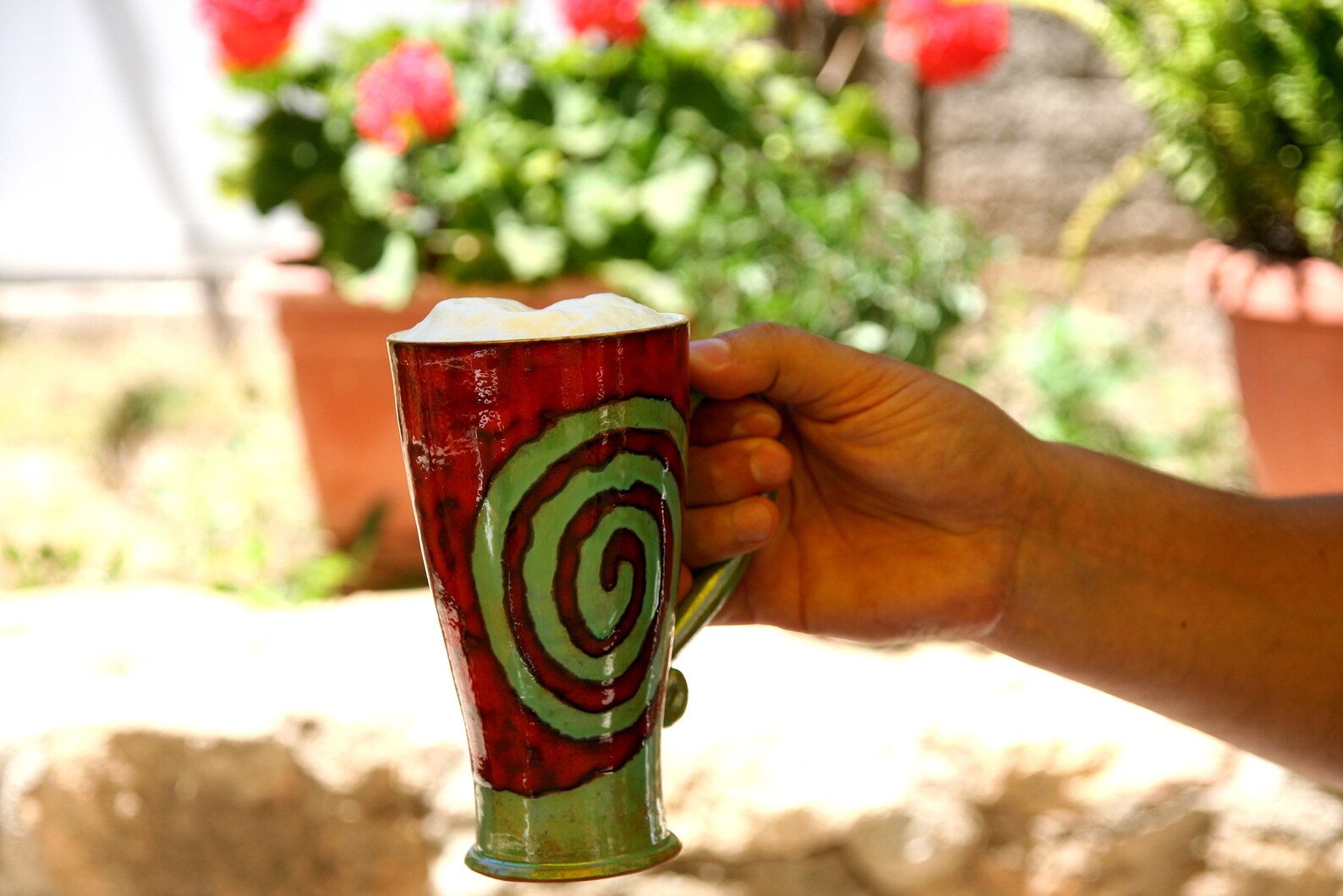 Ceramic Beer mug Coffee lovers gift Dad gift handmade Large | Etsy