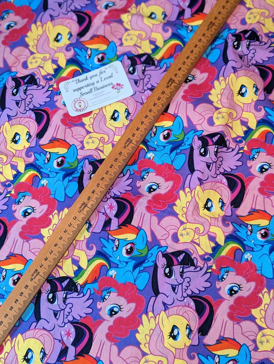 Crowded My Little Pony- 100% Cotton - Fabric Destash - Etsy