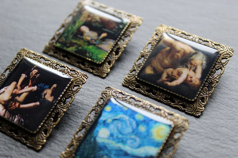 Art History Pins Painting Detail Pendant Brooches: Sir John | Etsy