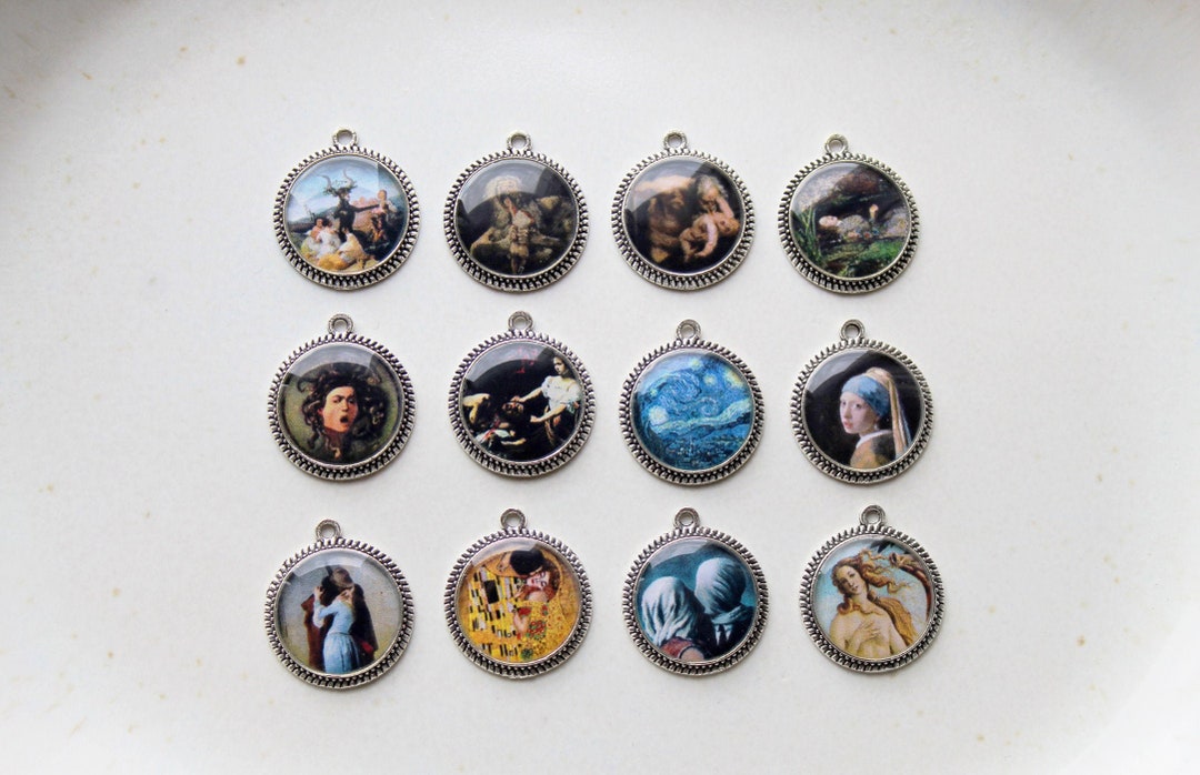 Art History Pendants Painting Detail Necklaces by Goya - Etsy