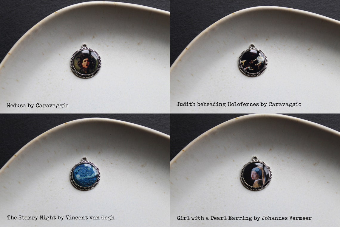 Art history pendants painting detail necklaces by Goya | Etsy