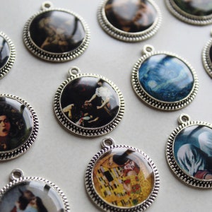 Art History Pendants, Painting Detail Necklaces by Goya, Rubens ...