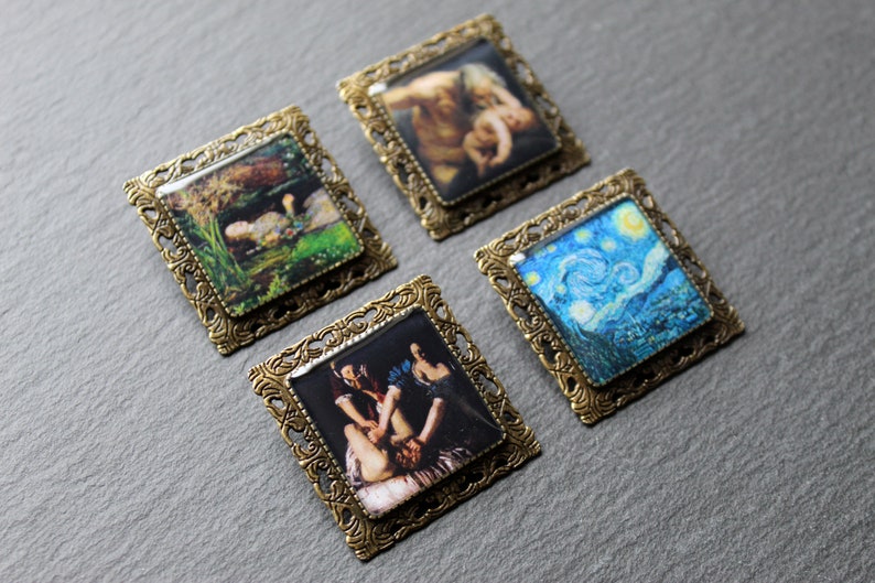 Art History Pins Painting Detail Pendant Brooches: Sir John | Etsy