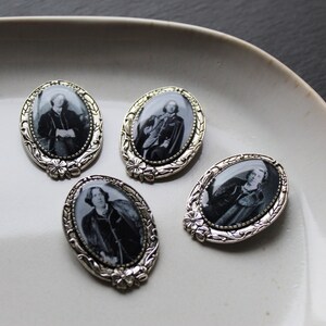 Oscar Wilde Brooches Big Oscar Wilde Portrait Cameo Pin - Etsy