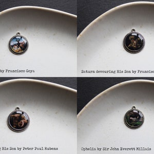 Art History Pendants, Painting Detail Necklaces by Goya, Rubens ...