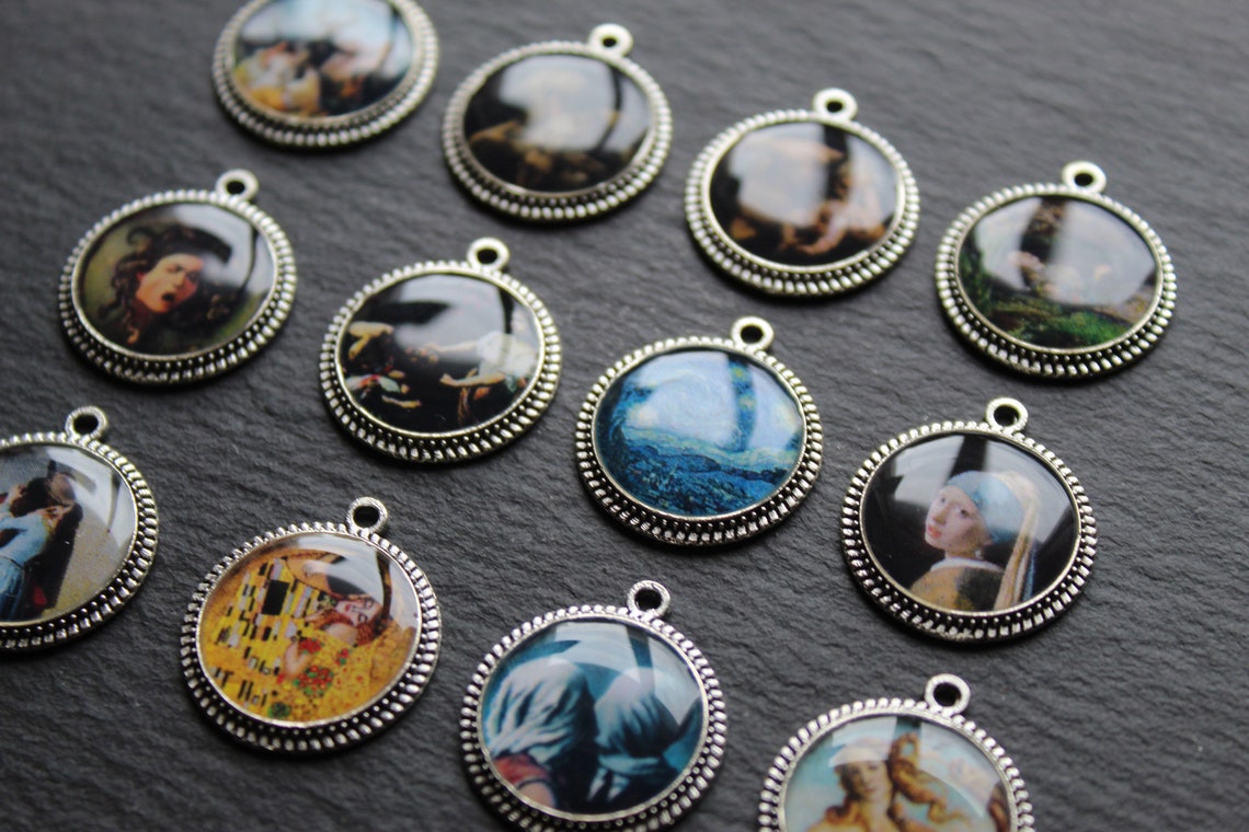 Art History Pendants Painting Detail Necklaces by Goya | Etsy