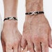Couple Bracelets Infinity Symbol Couples Gift Personalized Leather ...