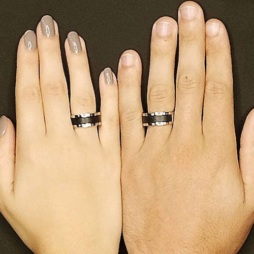 Matching Rings for Couples / Matching Rings His and Hers / - Etsy