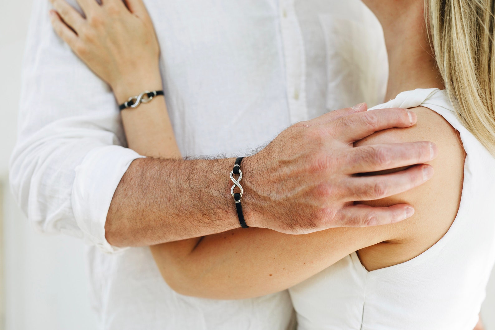 Couple Bracelets Infinity Symbol Couples Gift Personalized - Etsy