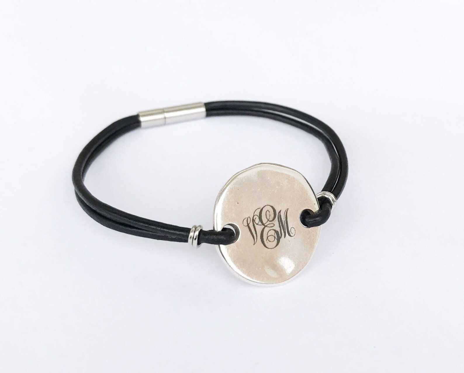 Custom Monogram Bracelet Monogram Jewelry Personalized Gift | Etsy