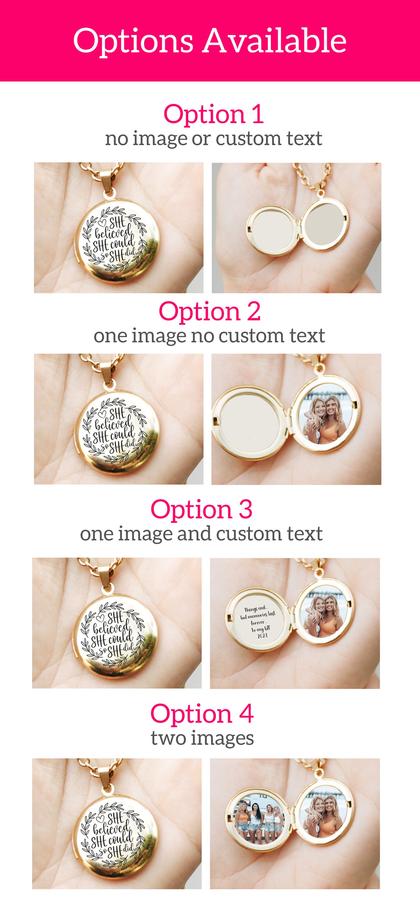 Graduation Gift for Best Friend Photo Locket College - Etsy