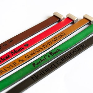 Personalized Bible Bookmark Custom Bookmark for Her Leather Bookmark ...