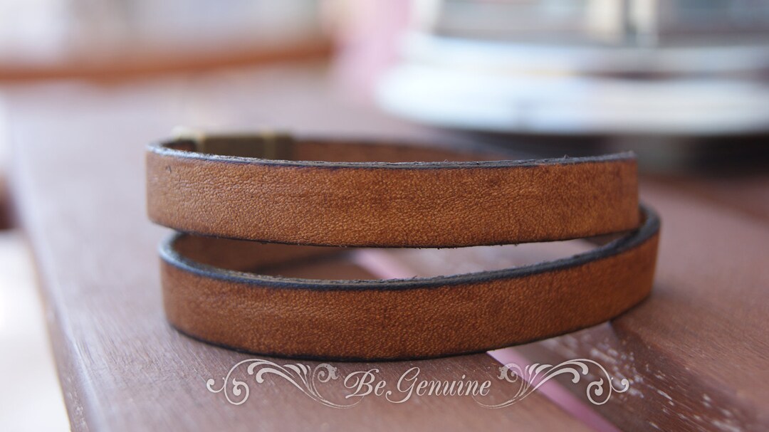 Double Wrap Leather Bracelet for Women or Men Gift for Her Birthday ...