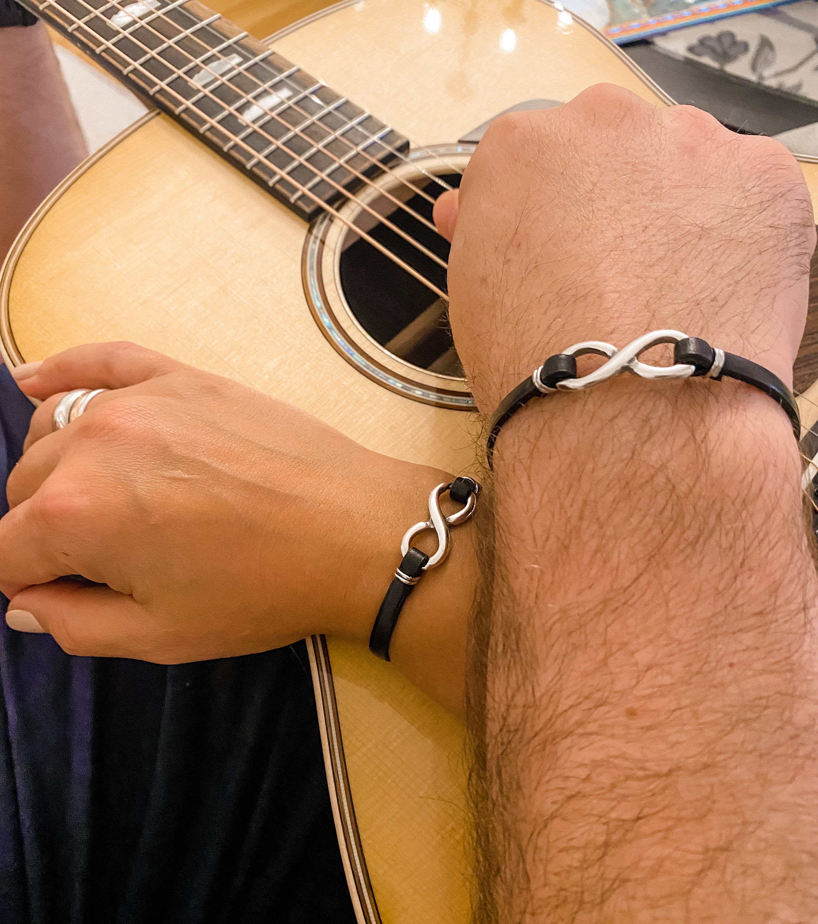 Couple Bracelets Infinity Symbol Couples Gift Personalized | Etsy