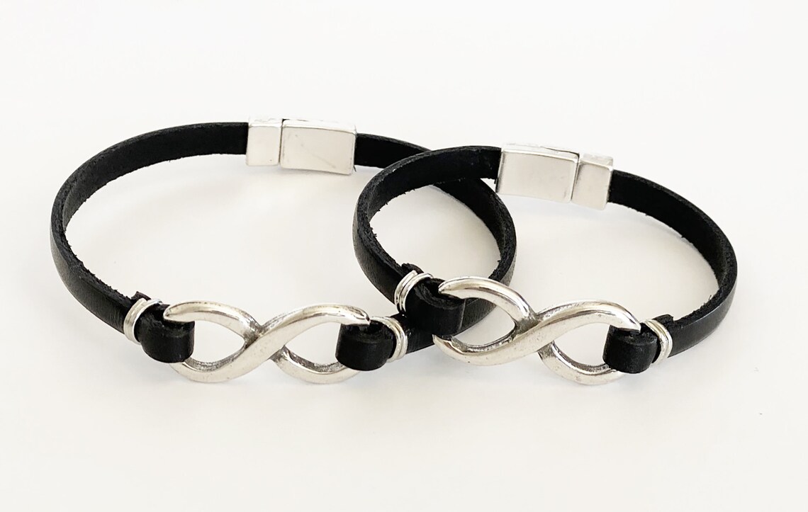 Couple Bracelets Infinity Symbol Couples Gift Personalized | Etsy