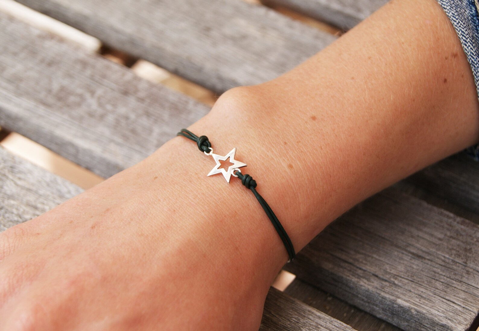 Delicate Bracelet for Women Sterling Silver Wish Bracelet Tiny | Etsy