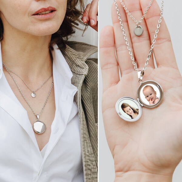 Photo Locket Necklace - Etsy