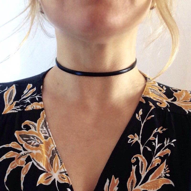 Leather Choker - Etsy