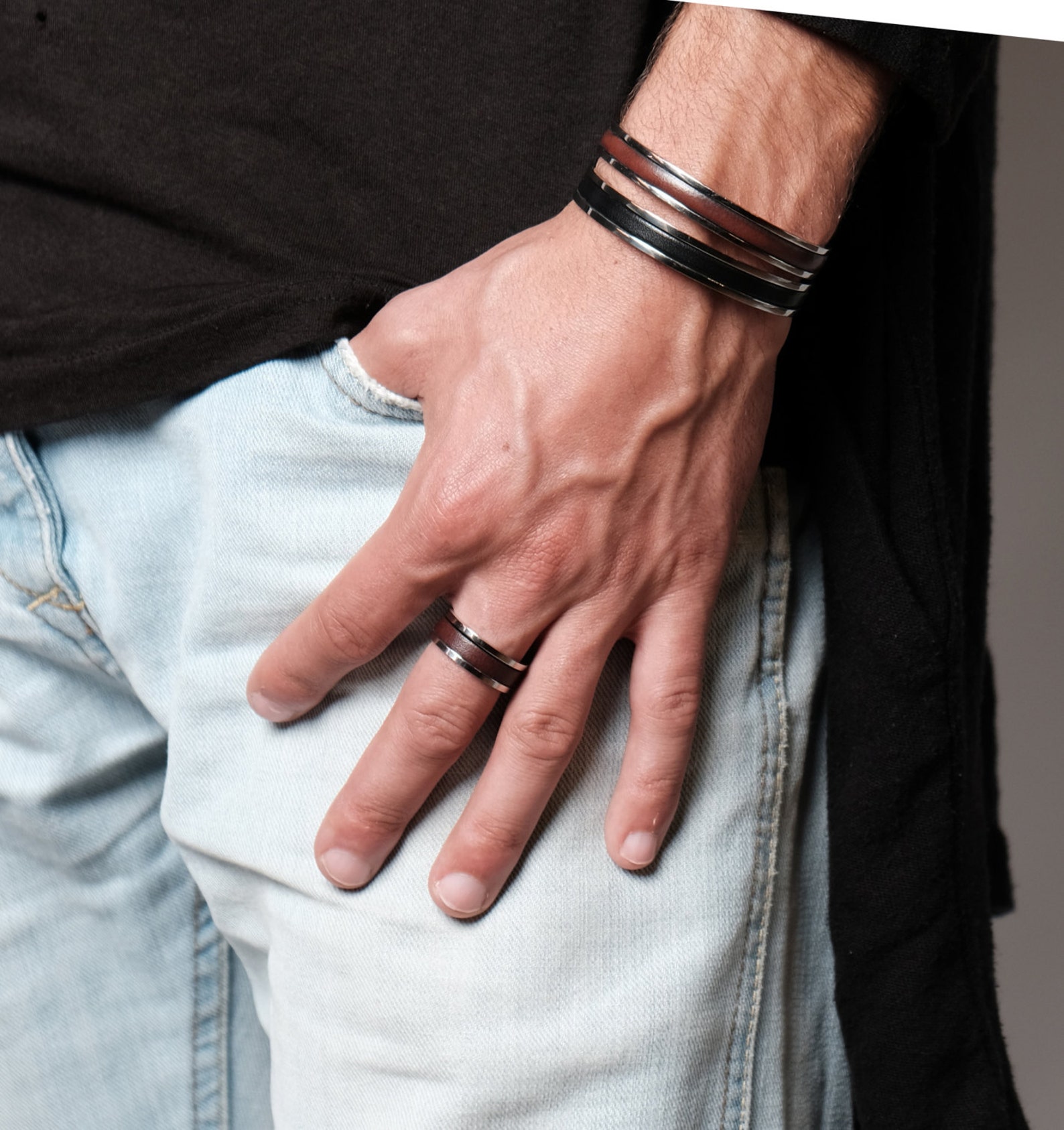 Mens Bracelet Guys Gifts Cuff Bracelet Mens Personalized | Etsy