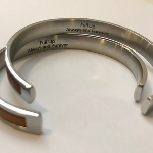 Personalized Cuff Bracelet for Women Valentines Gift for Her Customized ...