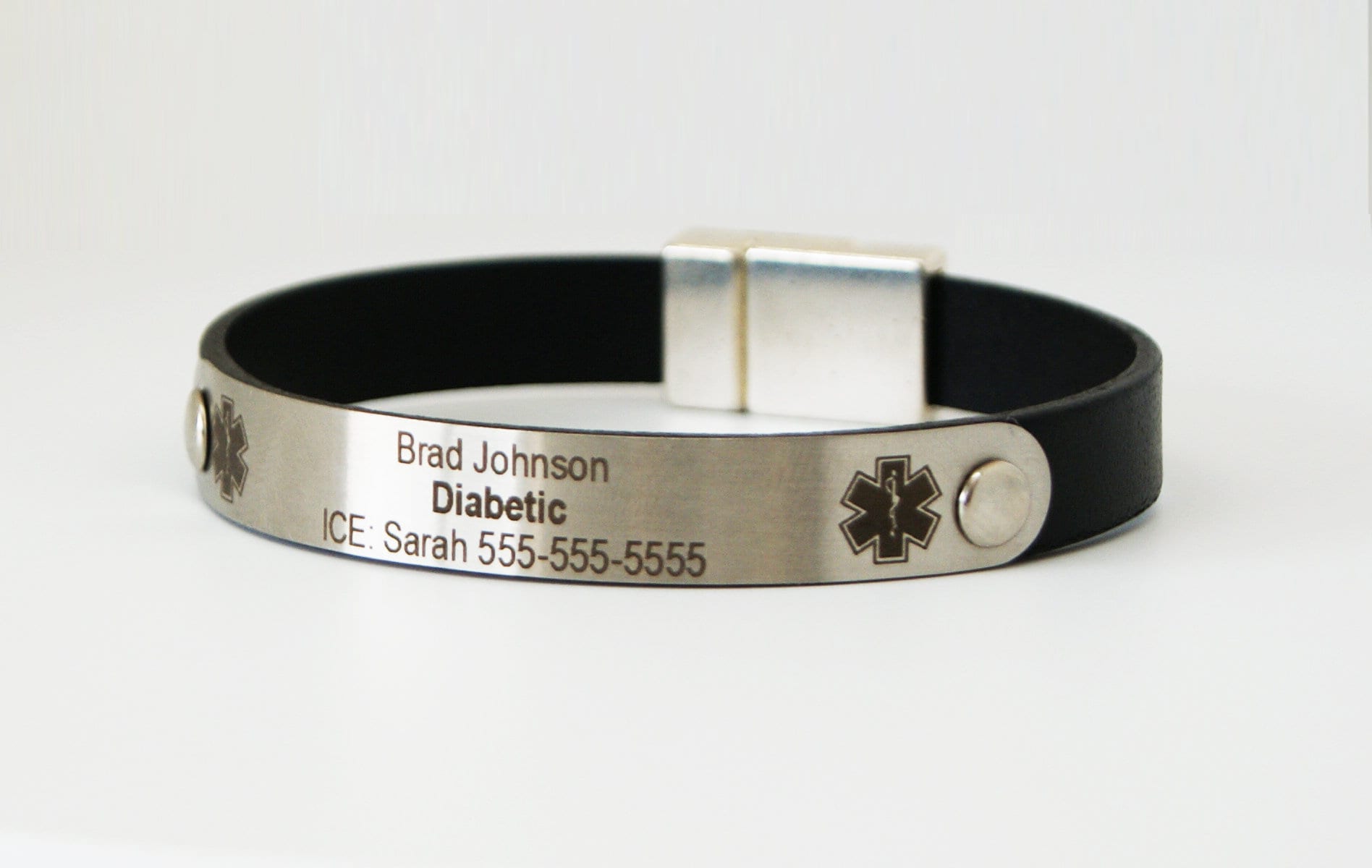 Running ID Bracelet Medical ID Bracelet Personalized Engraving - Etsy ...