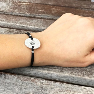 Custom Monogram Bracelet Monogram Jewelry Personalized Gift Leather ...