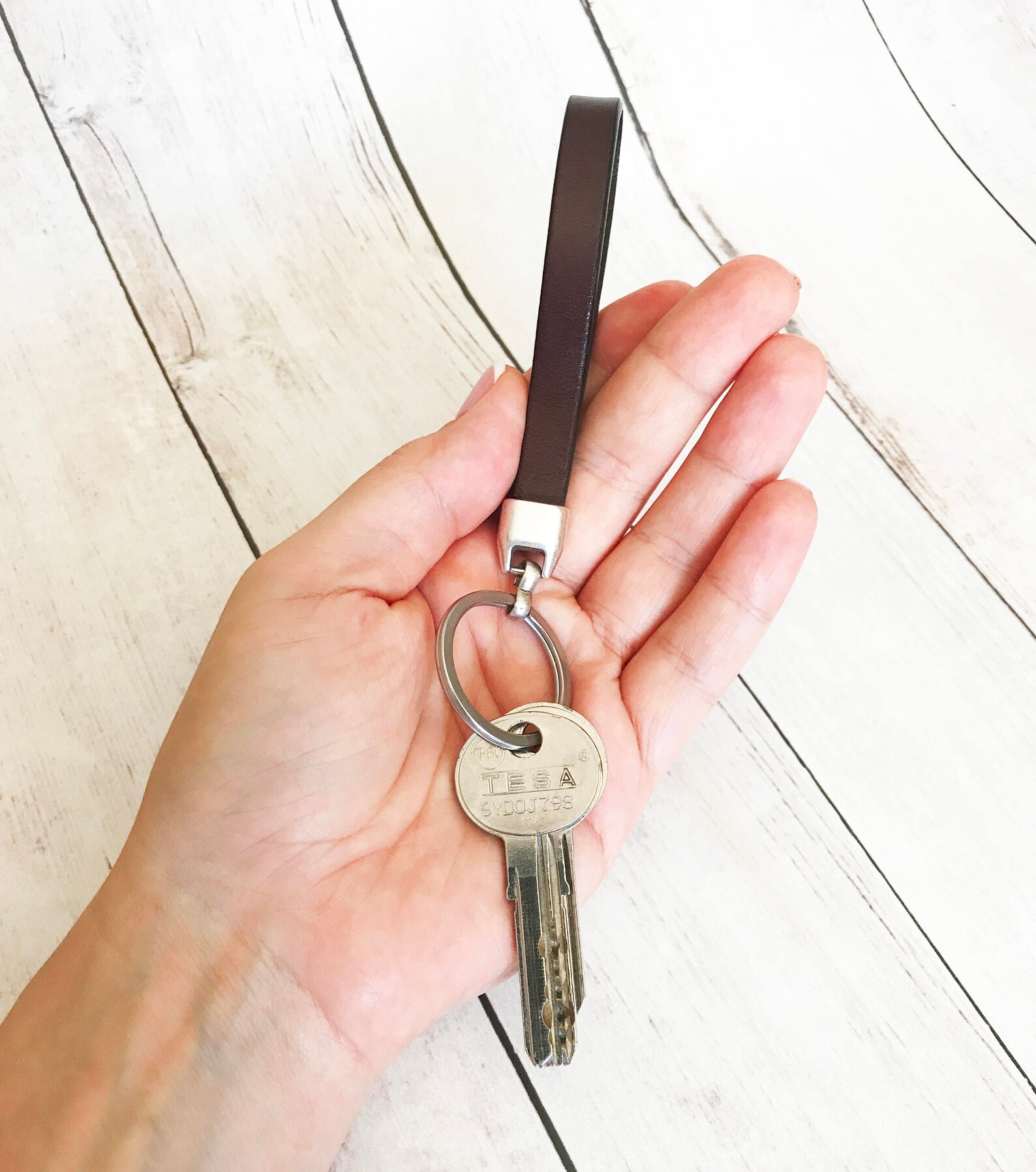 Personalized Keychain for Men Custom Leather Key chain | Etsy