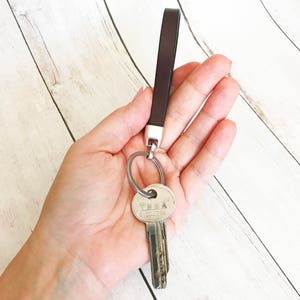 Personalized Keychain for Men Custom Leather Key Chain Men's ...