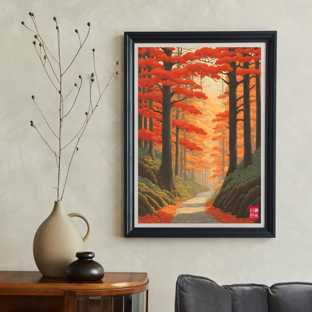 Tranquil Autumn Pathway - Japanese Fall Series No. 1 | Traditional ...