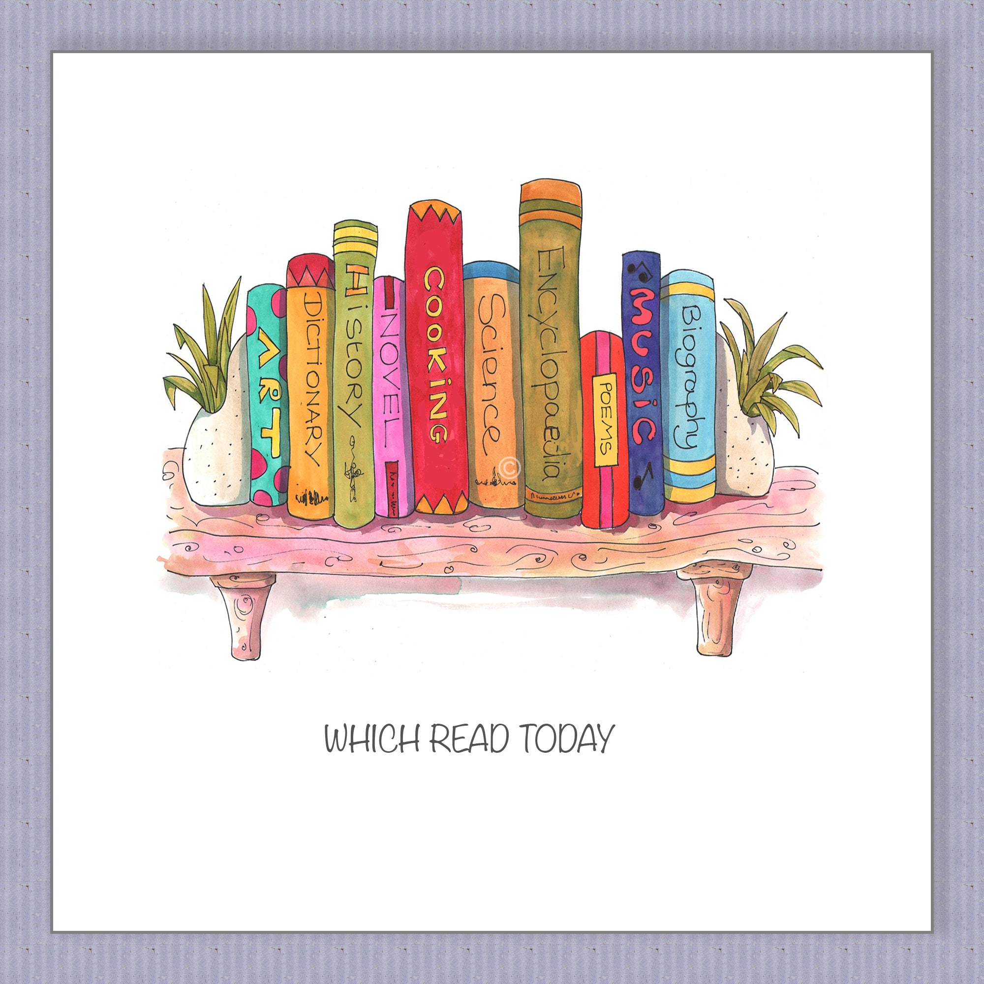 PK139 Book Lovers Card! Great Card to Send With a Book Gift! Perfect ...