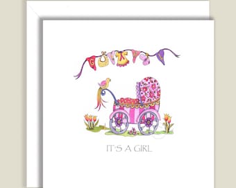 Its a girl card | Etsy