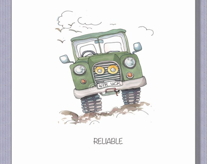 PK030 4x4 Truck Card ...for the 4X4 Card Lover, Farmer or Vintage Car ...