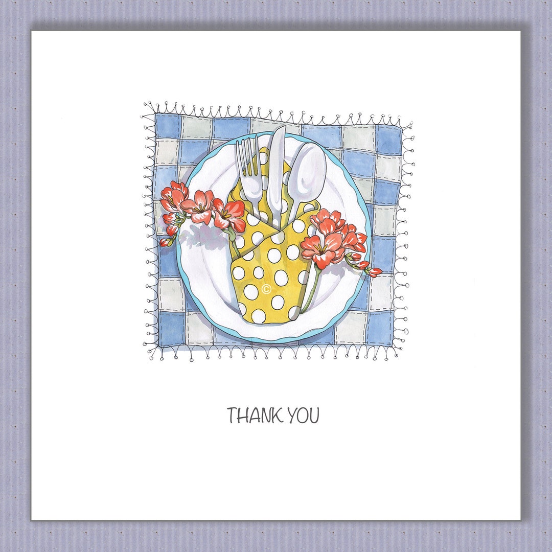 PK077 Outdoor Meal Thank You Card. ....great Thank You Card to Send to ...