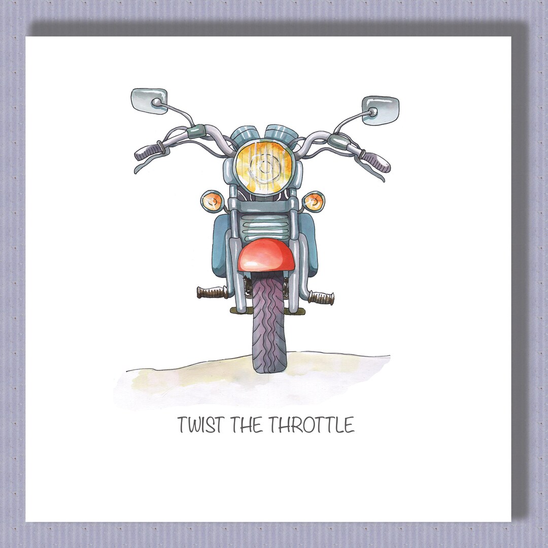 PK042 Motorbike Card . for the Avid Biker or Collector of All Types of ...