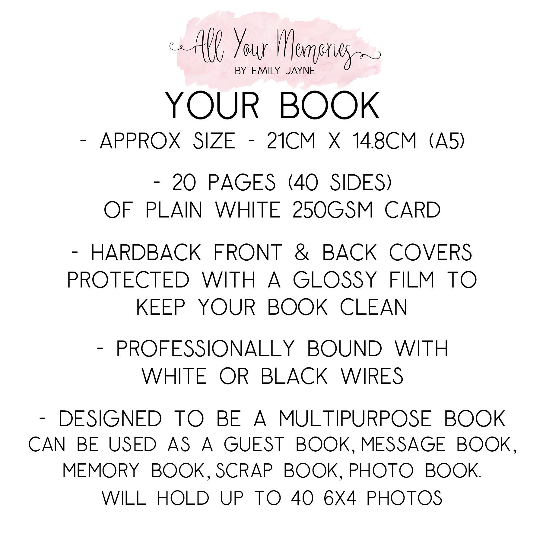 Graduation Memory Book, Photo Book, Photo Album, Scrapbook, Guest Book ...