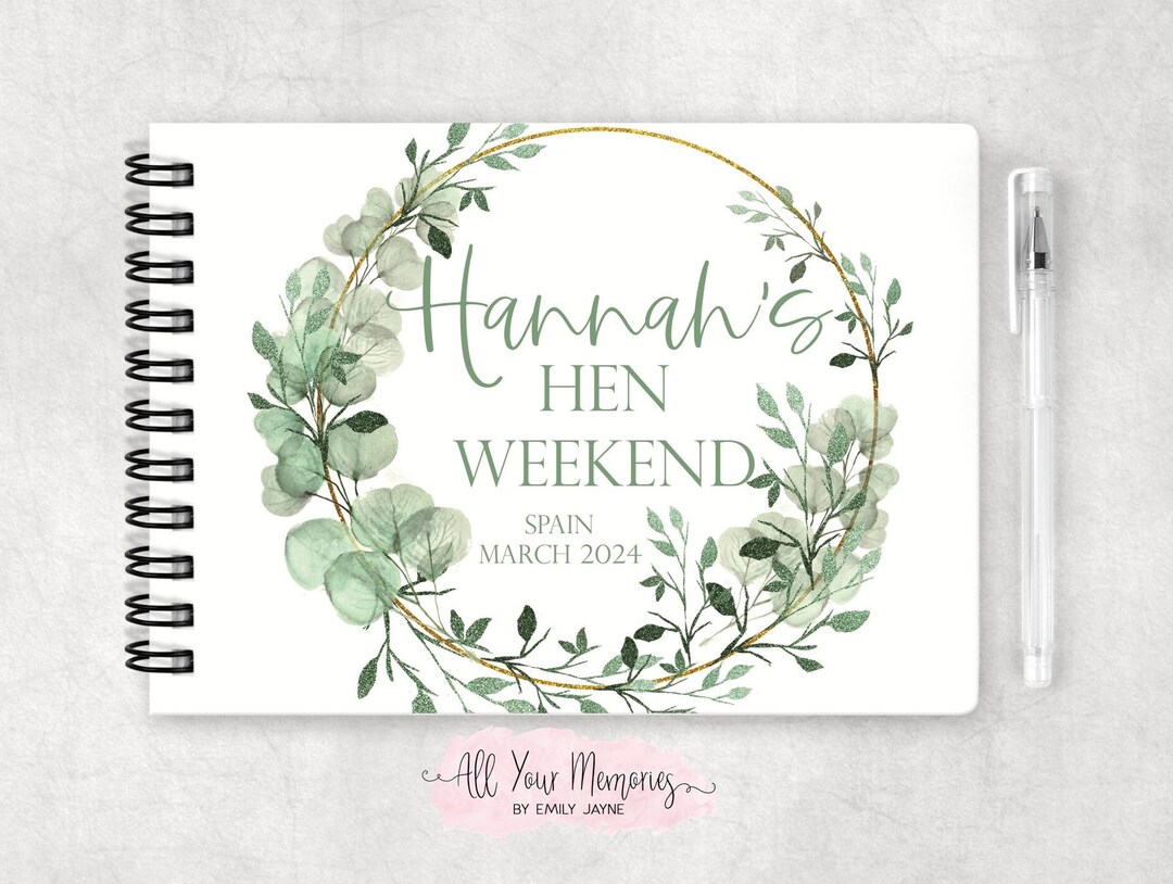 Personalised Hen Party Guest Book / Memory Book / Photo Book - Gift ...