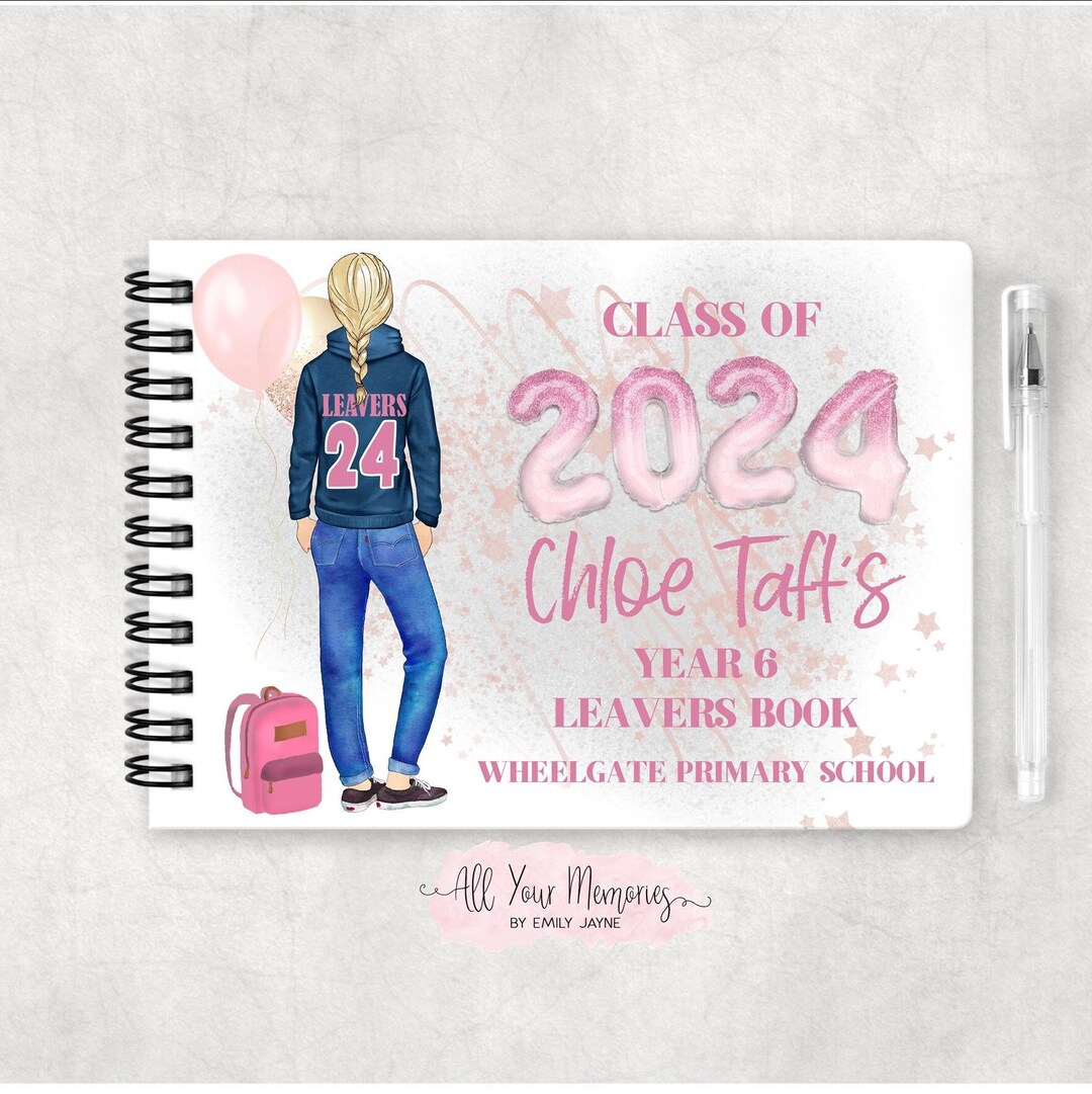Personalised School Leavers Message Book Class of 2024 Year 6 11 ...