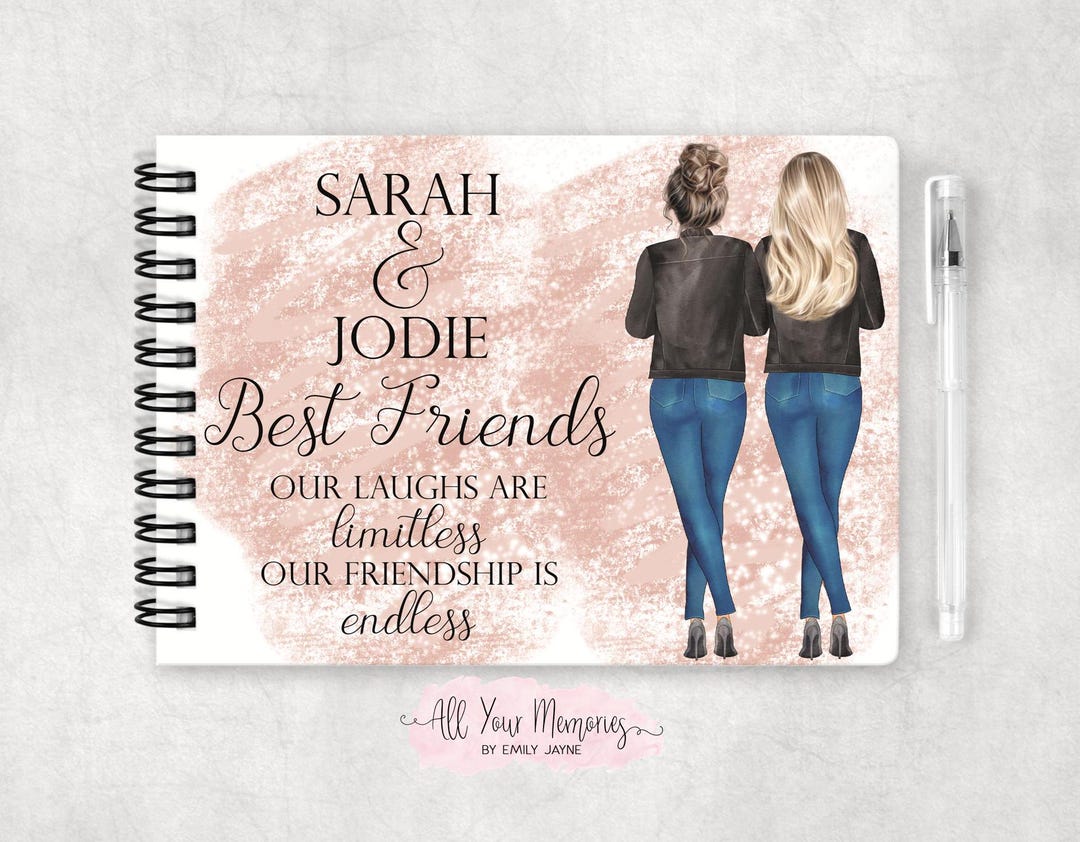 Personalised Best Friends Memory Book / Photo Book / Guest Book ...