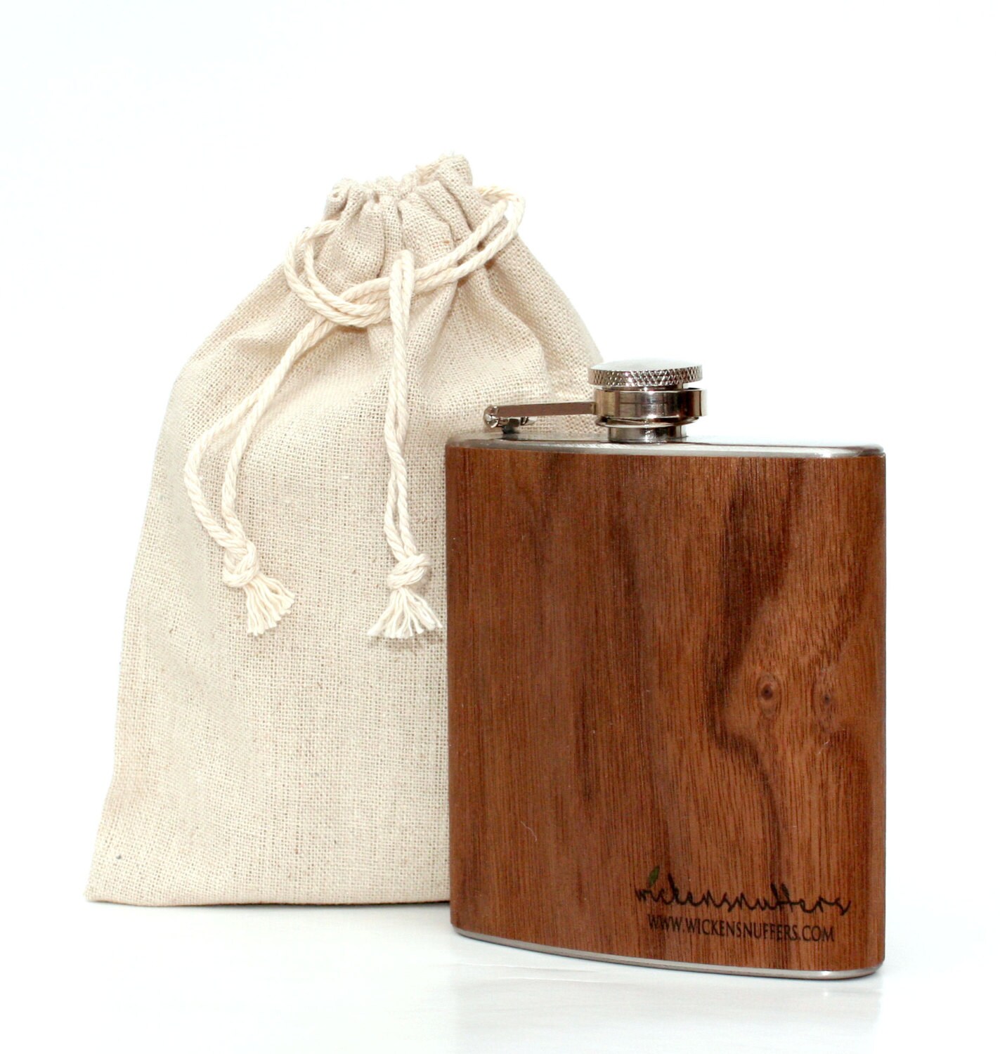 Fire Fighter Gift Flask -real Cherry Wood - Etsy