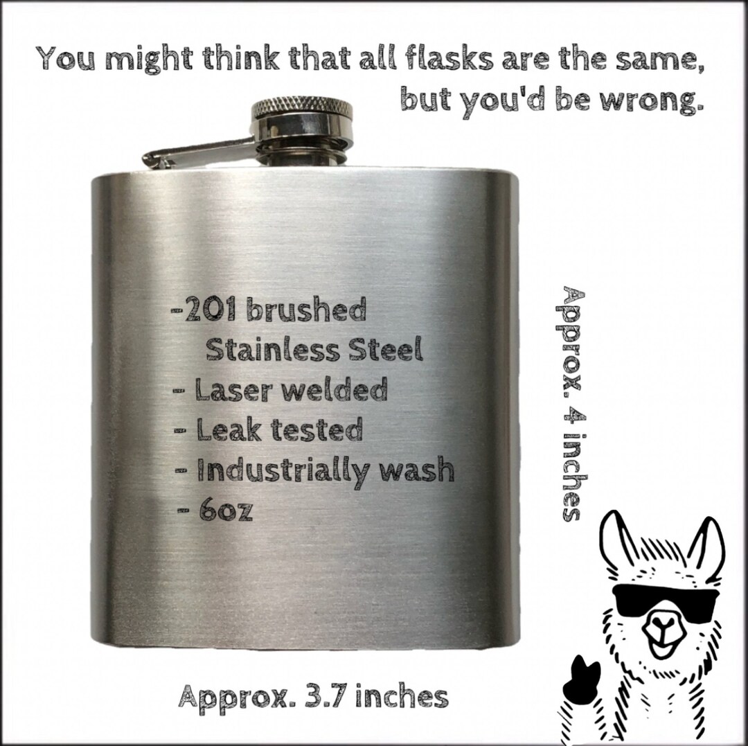 Blank Flask, DIY Flask, Plain Flask, Stainless Steel Flask, Blanks ...