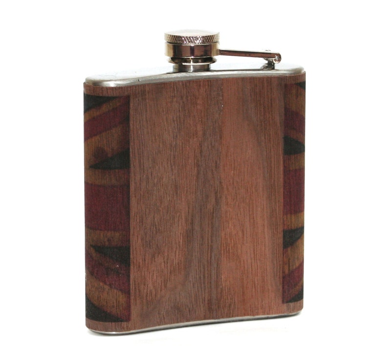 Wooden Union Jack Flask, United Kingdom Flag - Etsy