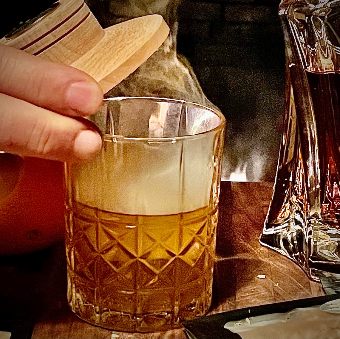 Cocktail Smoker- Bourbon Smoking Kit - Smoker Topper - Etsy