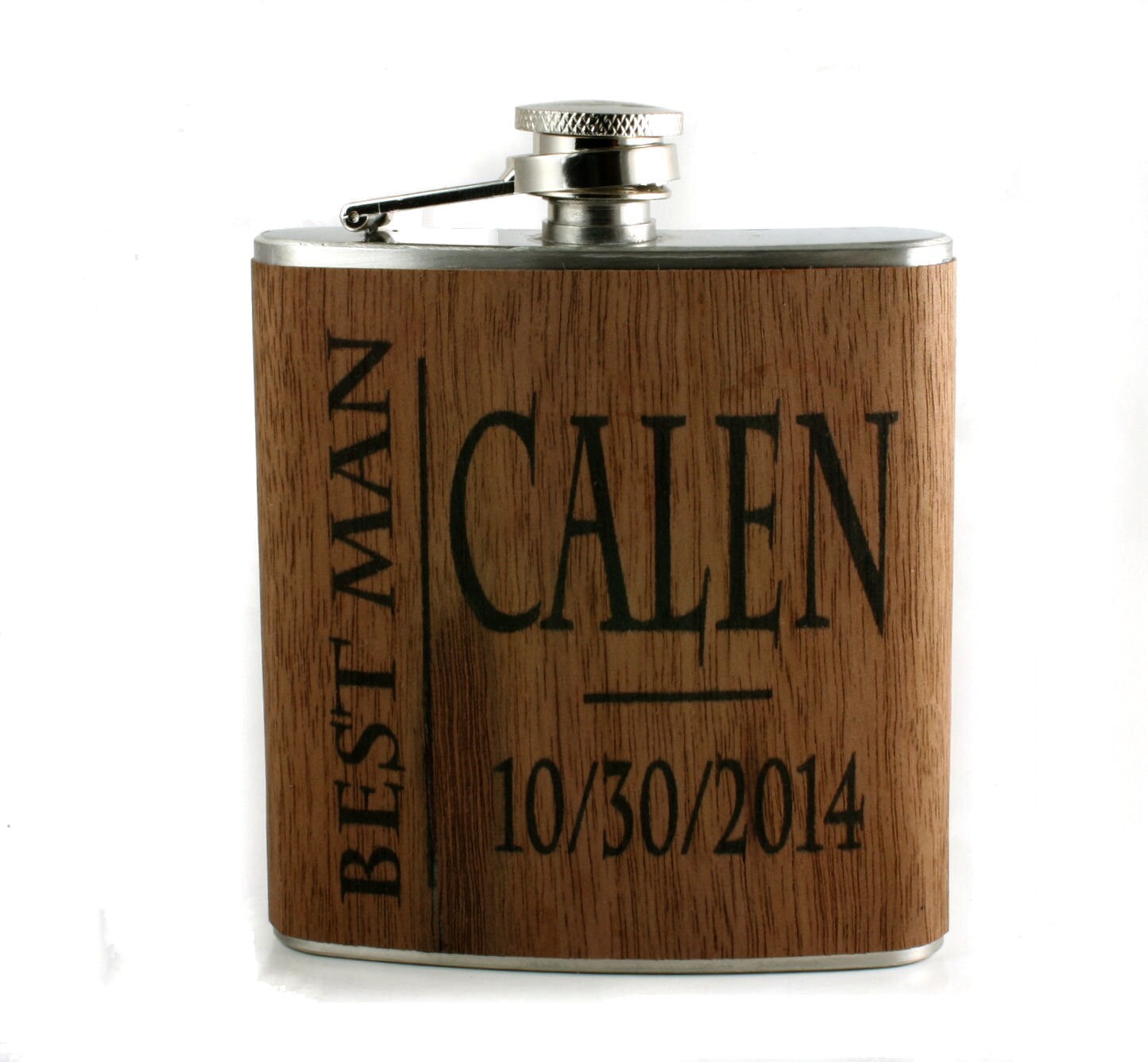 Personalized groomsman/best man gift flask | Etsy