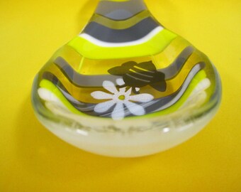 Glass spoon rest | Etsy