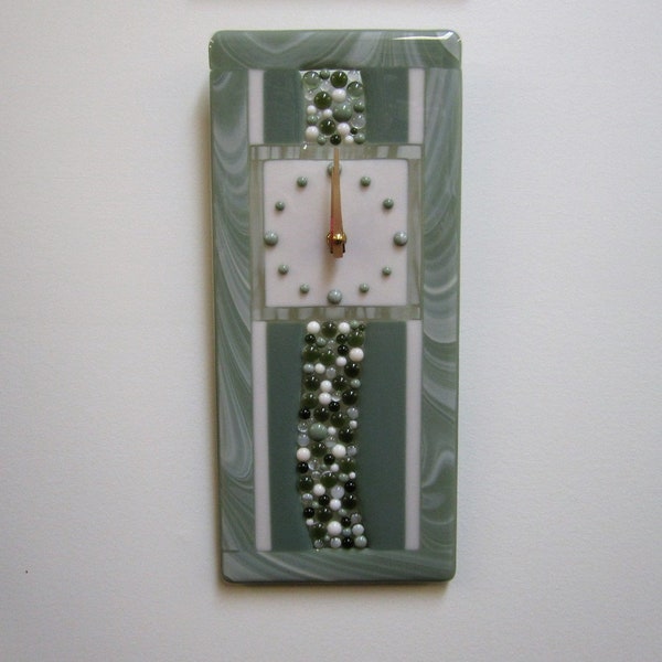 Fused Glass Clock - Etsy